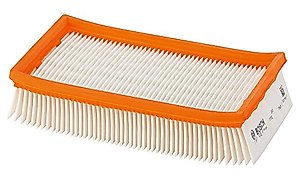 Bosch Professional 2607432041 Polytetrafluoroethylene Flat-Pleated Filter for Gas 35-55, White/Orange