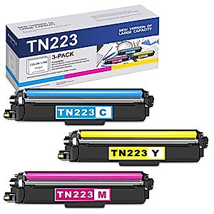 TN-223C TN-223M TN-223Y TN223 Toner Cartridge - Replacement for Brother TN223 HL-3210CW 3230CDW 3270CDW 3230CDN 3290CDW MFC-L3710CW L3770CDW Printer (3 Pack, 1C/1M/1Y)