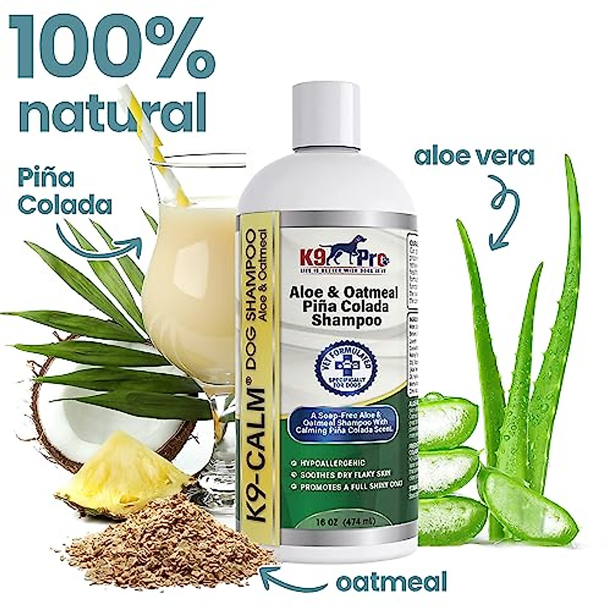 Puppy Shampoo for Puppies 8 Weeks Old and Conditioner with Aloe & Oatmeal for for Small Dogs to Large with Dry Itchy Sensitive Skin Dog Wash Itch Relief Hypoallergenic Puppy Wash Bathing Supplies