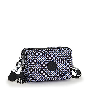 Kipling Womens Abanu Multi Bag, Lightweight, Adjustable Nylon Waist Pack With Multi-compartment Zip Pockets Crossbody Bag, Blackish Tile, 7.5 L X 5 H X 3.25 D US