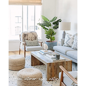 Artificial Tree-Faux Plants Indoor Outdoor- Keloteven 5FT Artificial Monstera Fake Tall Tree 16 Leaves - Artificial Plants for Home Decor, Office, Living Room and Pito Decoration, MD145