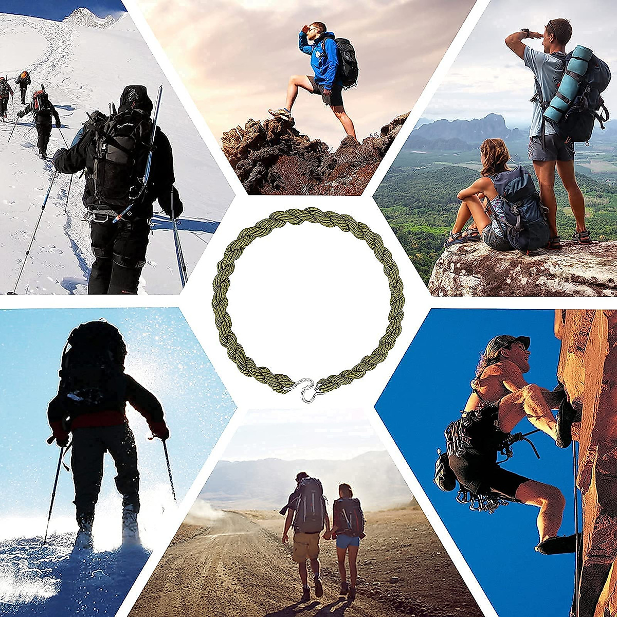 Molain 12 Pieces Military Elastic Boot Straps Shoelace Boot Blousers Military Leg Straps Blousing Garters with Metal Hooks