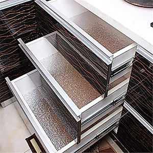 Gneric Kitchen Backsplash Aluminum Foil Wall Paper Oil-Proof Wall Sticker DIY Self-Adhesive for Stove Cabinet Countertop Drawer (40*100cm, 1Pc)