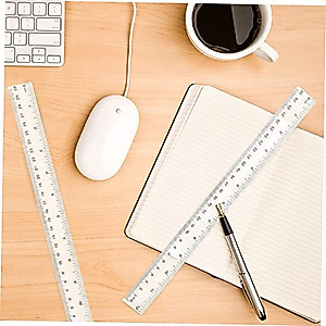 NUOBESTY 20pcs Ruler Ruler Rulers Shatterproof Ruler Clear Ruler Metric Ruler Plastic Rulers Classroom Supplies Technical Drawing Ruler Rulers Bulk for Classroom Use Scale