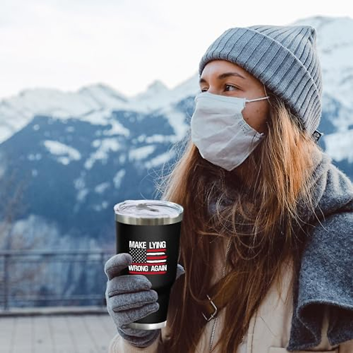 Make Lying Wrong Again Human’s Rights Coffee Tumbler Gym For Grandma For Office