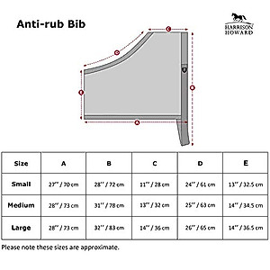 Harrison Howard Stretch Vest Anti Rub Bib Wither Shoulder Guard Horse Chest Saver Protector Blue L