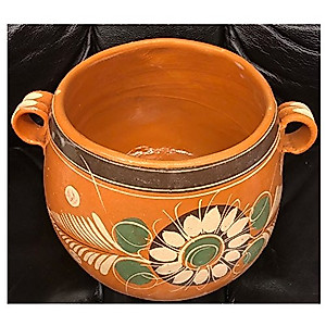 Authentic Mexican Barro Olla Jarro De Tonala Bola Grande Mexicana Jarrito Para Frijol Frijoles Sopas Boiling Beans Chilis Soup Clay Pot