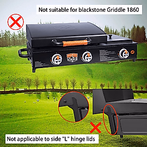 ClimbFun Griddle Side Shelf for Blackstone 17/22/ 28 Inch Griddle, Blackstone Griddle Accessories, Griddle Caddy， Grill Side Shelf