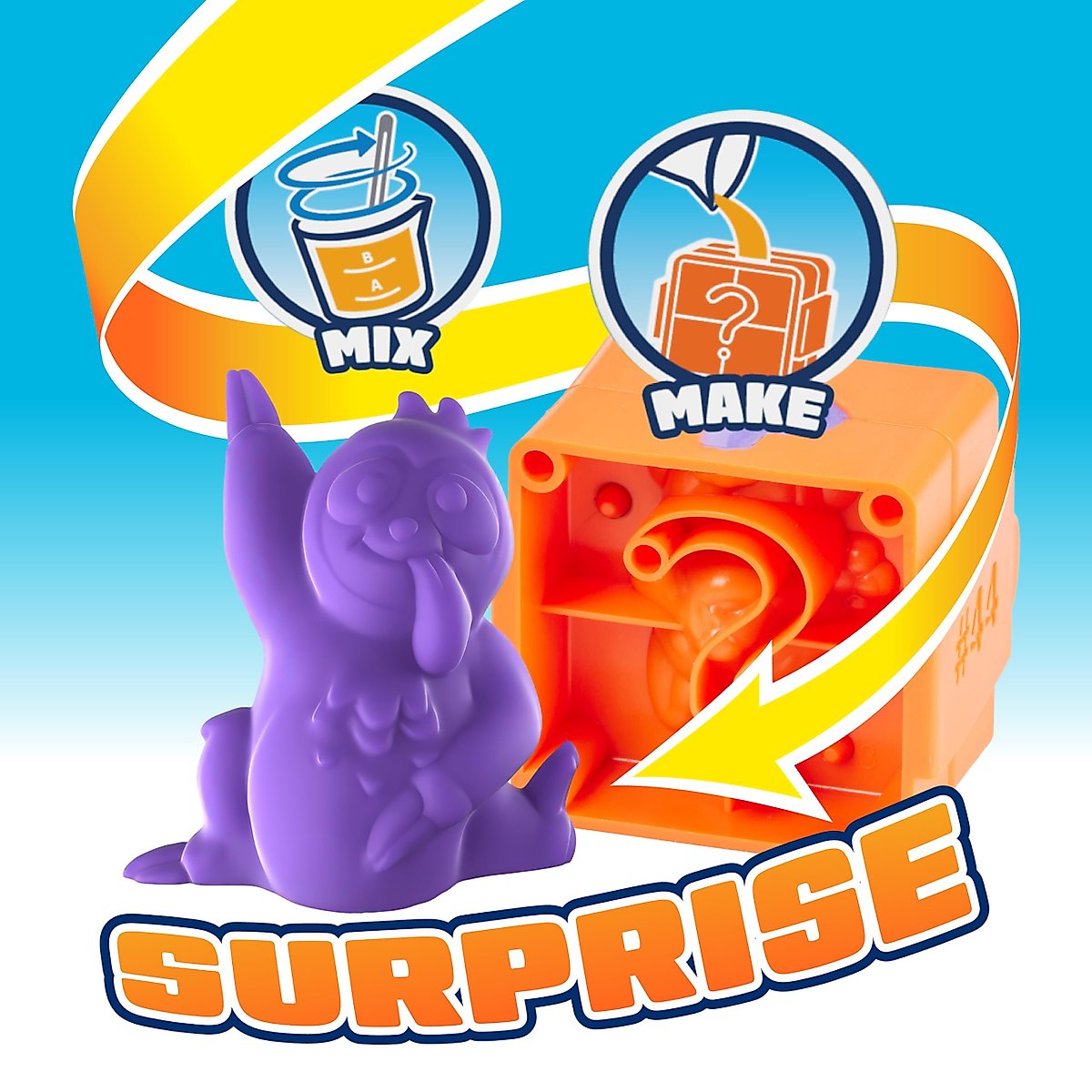 Elmer’s Squishies Refill Pack, Kids Activity, Creates 5 Additional Mystery Characters, 5 Count