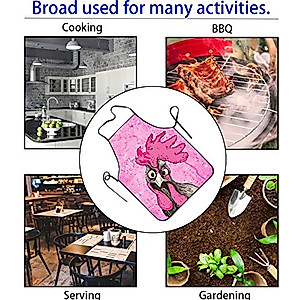 YISHOW Regniz Aprons for Women Plus Size Adult Aprons Funny Chicken Illustration for Inspiration Kitchen Woman Aprons Aprons Bulk Adultsimple