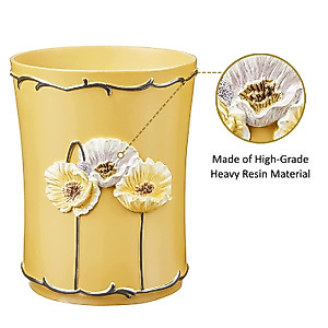 Popular Bath Poppy Fields, Waste Basket, Pastel Moss