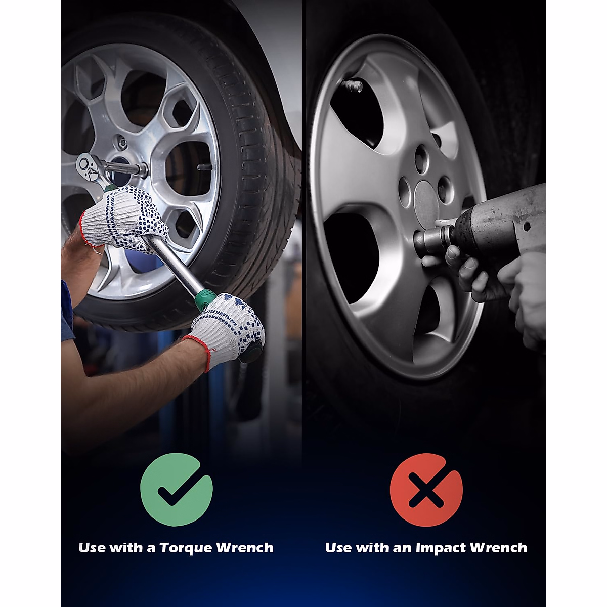 Orion Motor Tech 1/2"-20 Open End Lug Nuts, 3/4" 19mm Hex 0.84x0.9 in. Chrome Plated Wheel Lug Nuts Compatible with Dodge Dakota Ramcharger Ford Bronco Explorer F-150 Jeep Wrangler, Set of 20