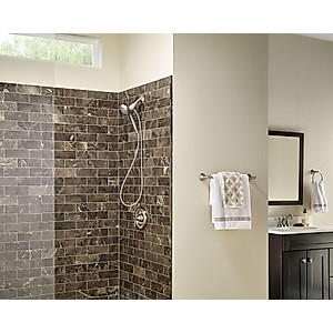 Moen Engage Magnetix Spot Resist Brushed Nickel 3.5-Inch Six-Function Eco-Performance Removable Handheld Showerhead with Magnetic Docking System, 26100EPSRN