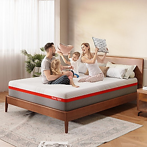 Sweetnight King Mattress, 12 Inch Gel Memory Foam Mattress in a Box, Plush Foam Mattress for Pressure Relief & Motion Isolation, Clarity