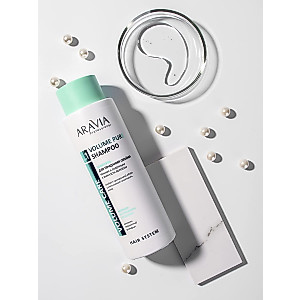 ARAVIA Volumizing Professional Shampoo for Fine and Oily Hair | Sulfate Free | Hair Volume Pure Care| Barbershop product 400 ml 13.5 Fl Oz