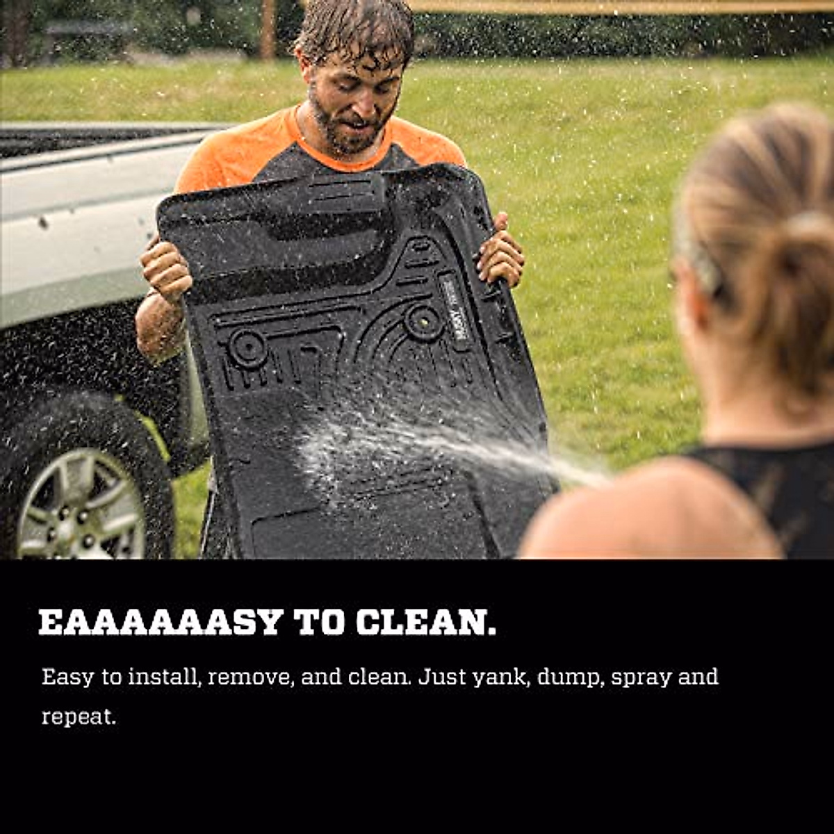 Husky Liners Weatherbeater Floor Mats | Fits 2020 - 2024 Ford Explorer | Front & 2nd Row, 4-pc Black - 99321