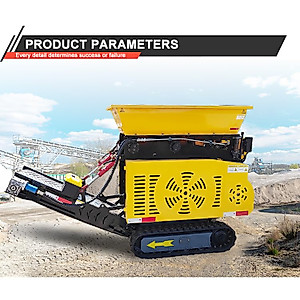 Mini Mobile Jaw Crusher with Belt Conveyor Portable Small Stone Crusher Machine