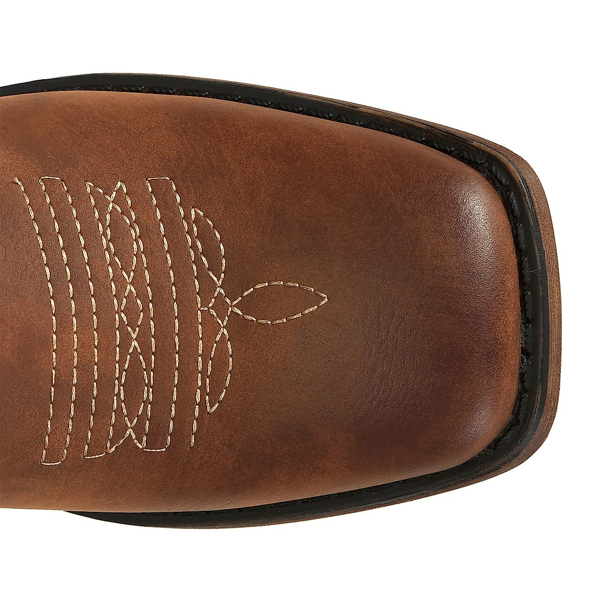 SheSole Womens Square Toe Cowgirl Cowboy Boots Wide Calf Fashion Western Shoes Brown US 8