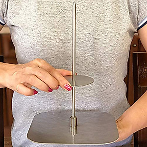 Skewer Hack Removable All Food Grade Stainless Steel - Made in Ukraine - Vertical Rack Home Cooking Tacos Al Pastor Shawarma Kebab Brazilian Churrasco Doner Gyros - Easy to Use Oven Barbecue Grill BBQ