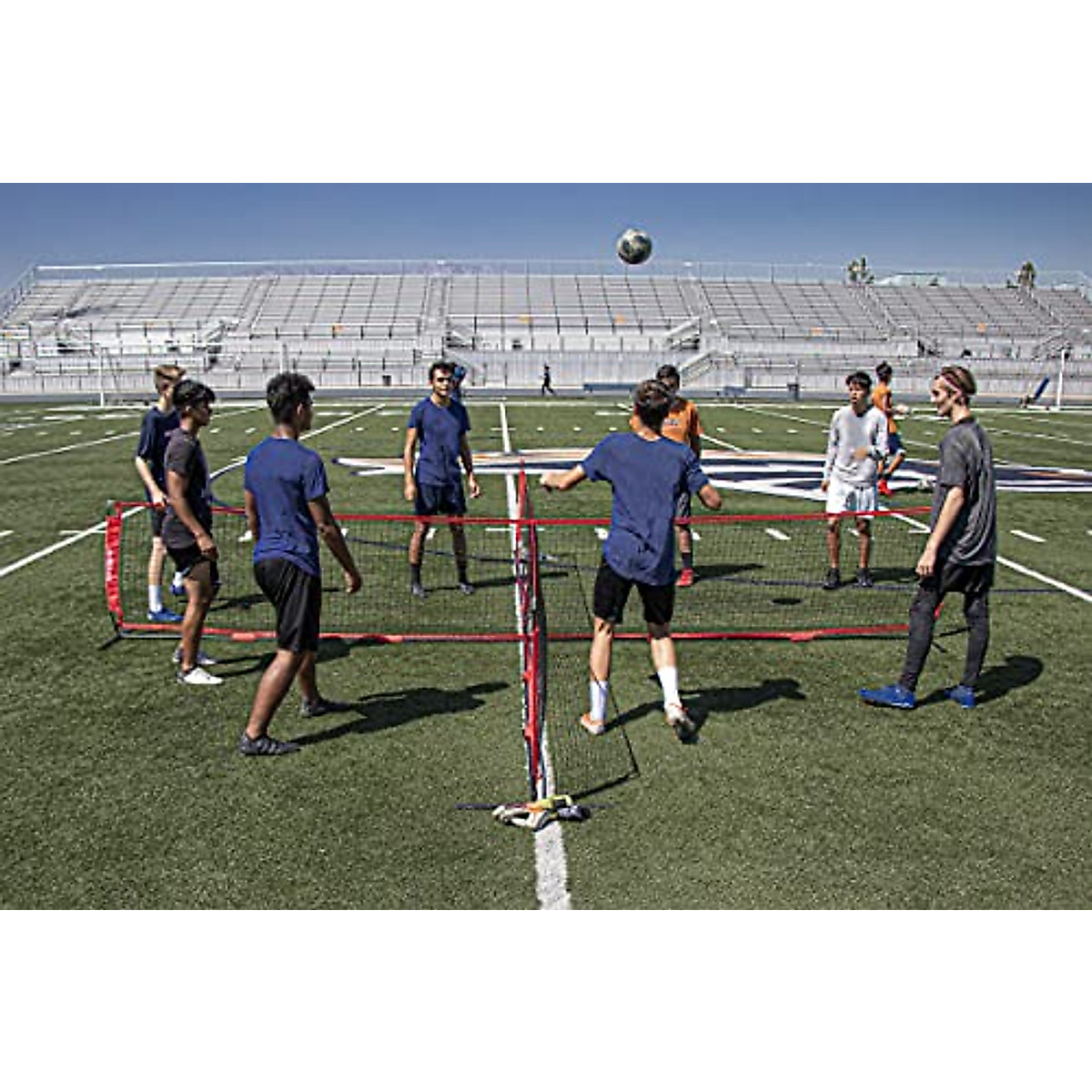 PowerNet Carli Lloyd 4 Way Soccer Tennis Net | Fun New Game to Play at The Park or Beach | Practice and Improve Ball Control Headers and Volleys | 2 Sizes