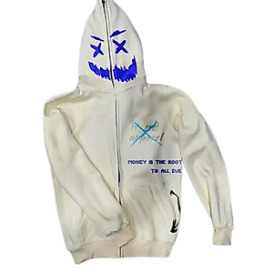 GIRSARRDER Zip Up Hoodies for Sweatshirt Womens Men Y2k Skeleton Skull Graphic Print Sweatshirt Gothic Oversized Jackets