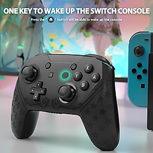 YCCTEAM Wireless Pro Controller Compatible with Switch/Switch Lite/Switch oled, Remote Gamepad Joystick with NFC, Double Vibration and Wake up Function