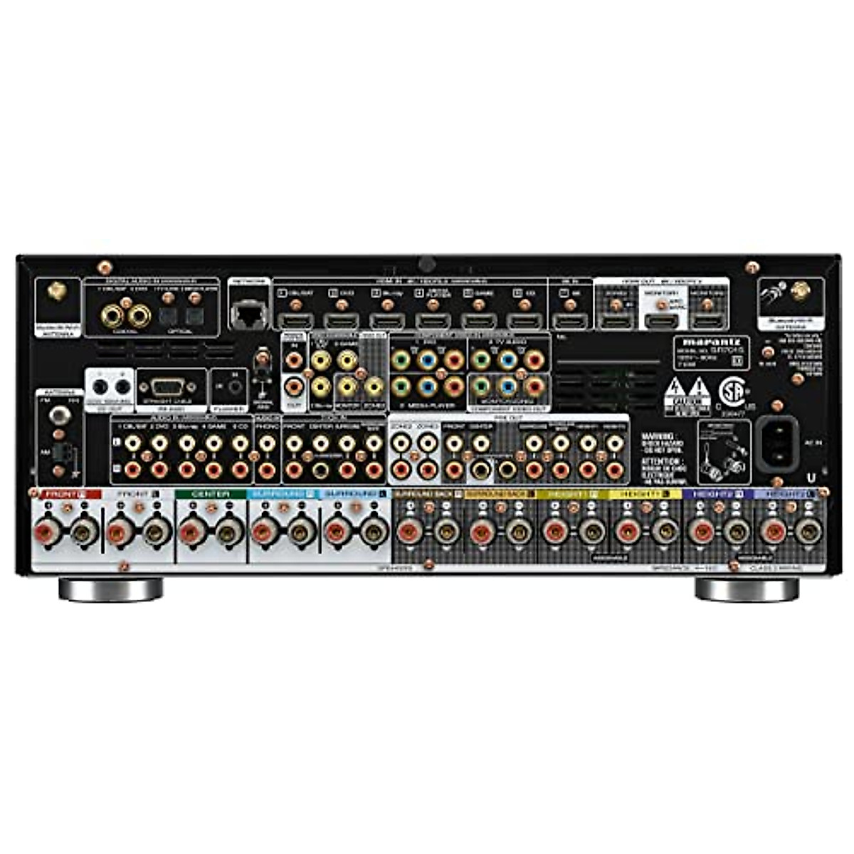 Marantz AVR SR7015-9.2 Channel Amplifier, 8K HDMI Upscaling, Auro 3D, IMAX Enhanced, Dolby Surround Sound, Alexa + HEOS Compatibility, Easy to Setup