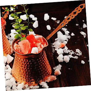 WATIIFUFU Turkish Coffee Mug Coffee Warmer Manual Espresso Maker Teapot Butter Warming Pot Handmade Japanese Tea Kettle Multi Cooker Espresso Cups Reusable Coffee Pot Aluminum Copper Plated