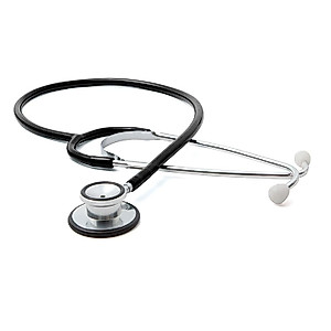 Dealmed Blood Pressure Monitor and Stethoscope Bundle | Includes (1) Arm Blood Pressure Monitor with Adult Cuff (Black) and (1) Dual-Head Stethoscope (Black)