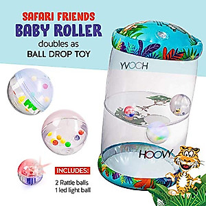Hoovy Infant Crawling Toys | Toys for Crawling Babies | Crawling Toys for Babies 6-12 Months | Beginner Crawl Along Baby Roller | Drop Maze Tummy Time Activity Center
