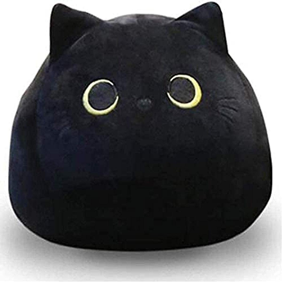 UEncounter Black Cat Stuffed Animal Plush Toy Creative Cat Shape Soft Pillow Toys Gifts Cute Dolls for Girlfriend Kids Baby Girls, 55cm/21.7in