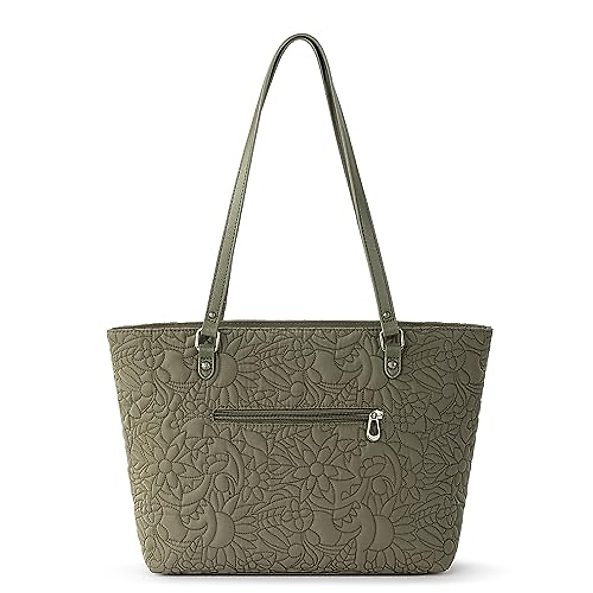 Sakroots Metro Tote Bag in Eco-Twill with Dual Shoulder Straps, Olive Spirit Desert Quilted