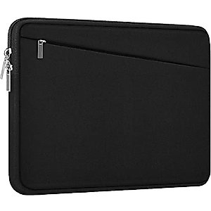 15.6 inch Laptop Sleeve, Durable Computer Carrying Bag Protective Case Briefcase Handbag with Front Pocket, Slim Cover for 15-16 Inch HP, Dell, Lenovo, Asus, Notebook, Black