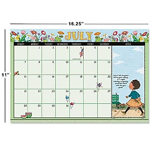 2024-2025 Mary Engelbreit® Desk Calendar Pad, 11-Inch x 16-1/4-Inch Size, Large 24-Month Bookstore-Quality Calendars for Kitchen & Office, by Current