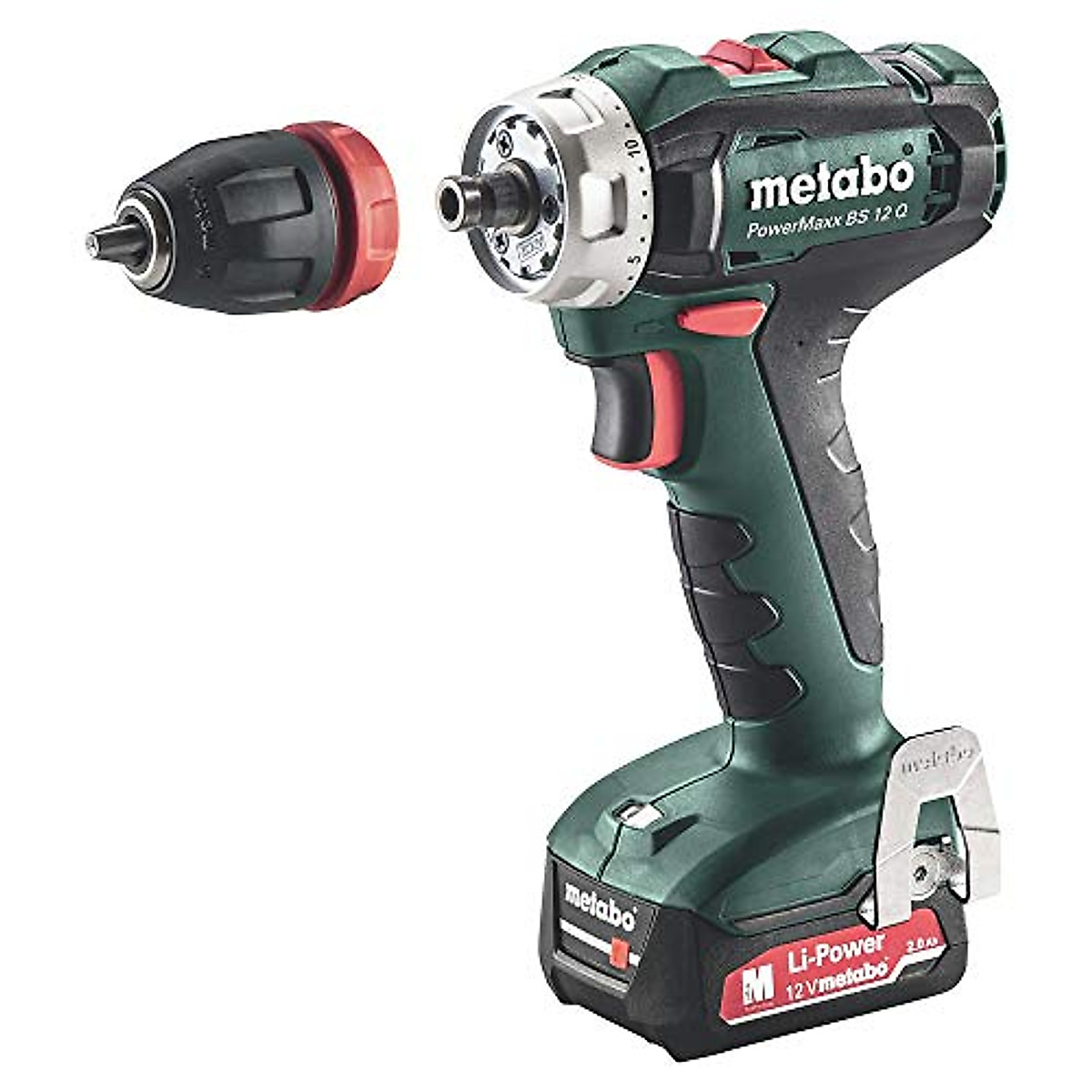 Metabo 601037620 BS 12 Quick 12V Lithium-Ion 3/8 in. Cordless Drill Driver Kit (2 Ah)