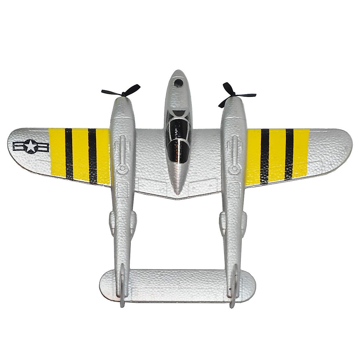 PLRB TOYS RC Plane Remote Control Airplane RTF 2.4GHz 2CH Radio Control P38 Lighting Aircraft for Beginner