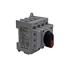 Solar DC Isolator Switch 1000V/32A PV DC Battery Disconnect Switch for RVs, Residential, Commercial Solar Installations, Inverter Box, On/Off-Grid Solar Power Grid Systems