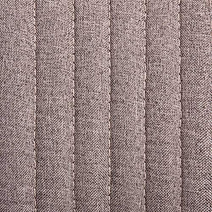 FAMIROSA 2 Piece Modern Dining Chairs Set Fabric Upholstery Soft Seat Side Chair with Armrest Steel for Kitchen Dining Room Living Room 24"x24"x33.1" (W x D x H), Taupe Fabric