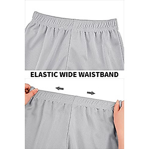 Resinta 4 Pack Girls Mesh Athletic Shorts Kids Summer Active Shorts Girls Sports Basketball Shorts Performance Gym Shorts