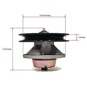 The ROP Shop | Spindle Assembly for John Deere GT242, GT245, GT262 Lawn and Garden Tractor Deck