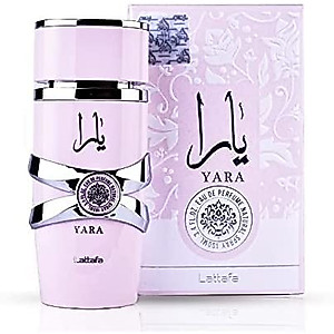 Yara EDP-100ml(3.4 oz) | Heliotrope, Orchid, Tangerine, Gourmand Accord and Tropical Fruits | Black Pepper, Pinapple, Tobacco, Amber, Vanilla, Dry Woods, Benzain, Labdanum | by Lattafa Perfumes (Xtra Value Pack)