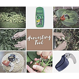 The Original Handy Safety Knife - Utility Ring Knife for Finger with Sharp, Curved Blade - Handy Gardener's Three Pack - By Handy Twine Knife