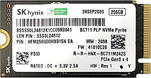 SkHynix 256GB PCIe NVMe 2242 SSD (HFM256GD3HX015N) (OEM)