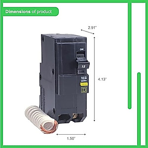 Square D by Schneider Electric Square D - QO260GFICP QO 60-Amp Two-Pole GFCI Breaker