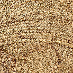 Round Braided Jute Rug (4 x 4 Ft)
