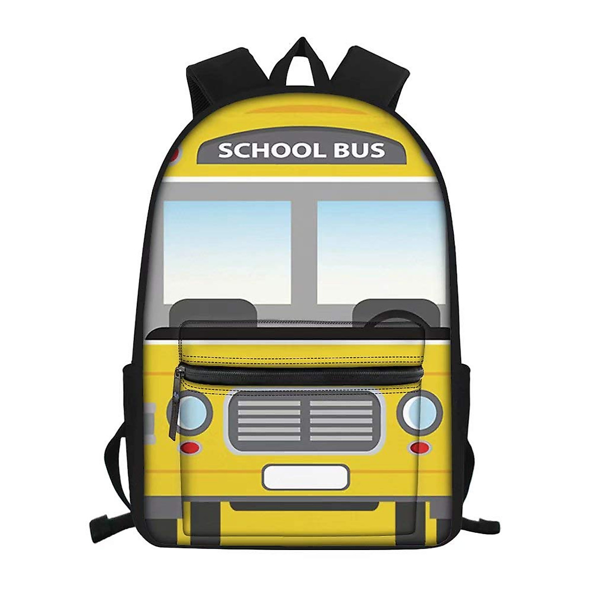 FOR U DESIGNS Children School Backpack School Bus Pattern Big Capacity Bookbag Kids Primary Rucksack