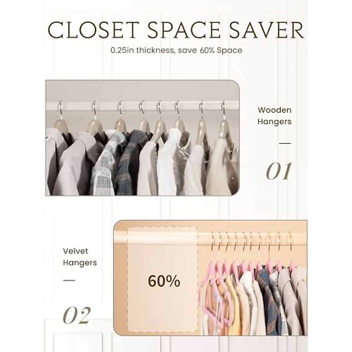 Smartor Pink Velvet Hangers - 50 Pack, Felt Hangers Non Slip Rose Gold Velvet Hangers, Heavy Duty Felt Hanger Flocked Hangers as Coat Hangers, Suit Hangers - Heavy Duty Clothes Hangers Velvet - Pink