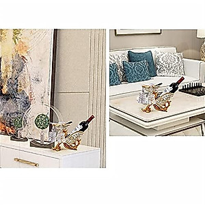 UPJAKS Wine Glass Rack Multifunctional Wine Rack Home Diamond-Studded Wine Rack Living Room Wine Cabinet Decoration Ornaments Wine Holder Stand for Home Kitchen Bar Cabinets