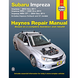 Subaru Impreza (02-11),WRX (02-14),WRX STI (04-14) Haynes Manual USA (Paperback)