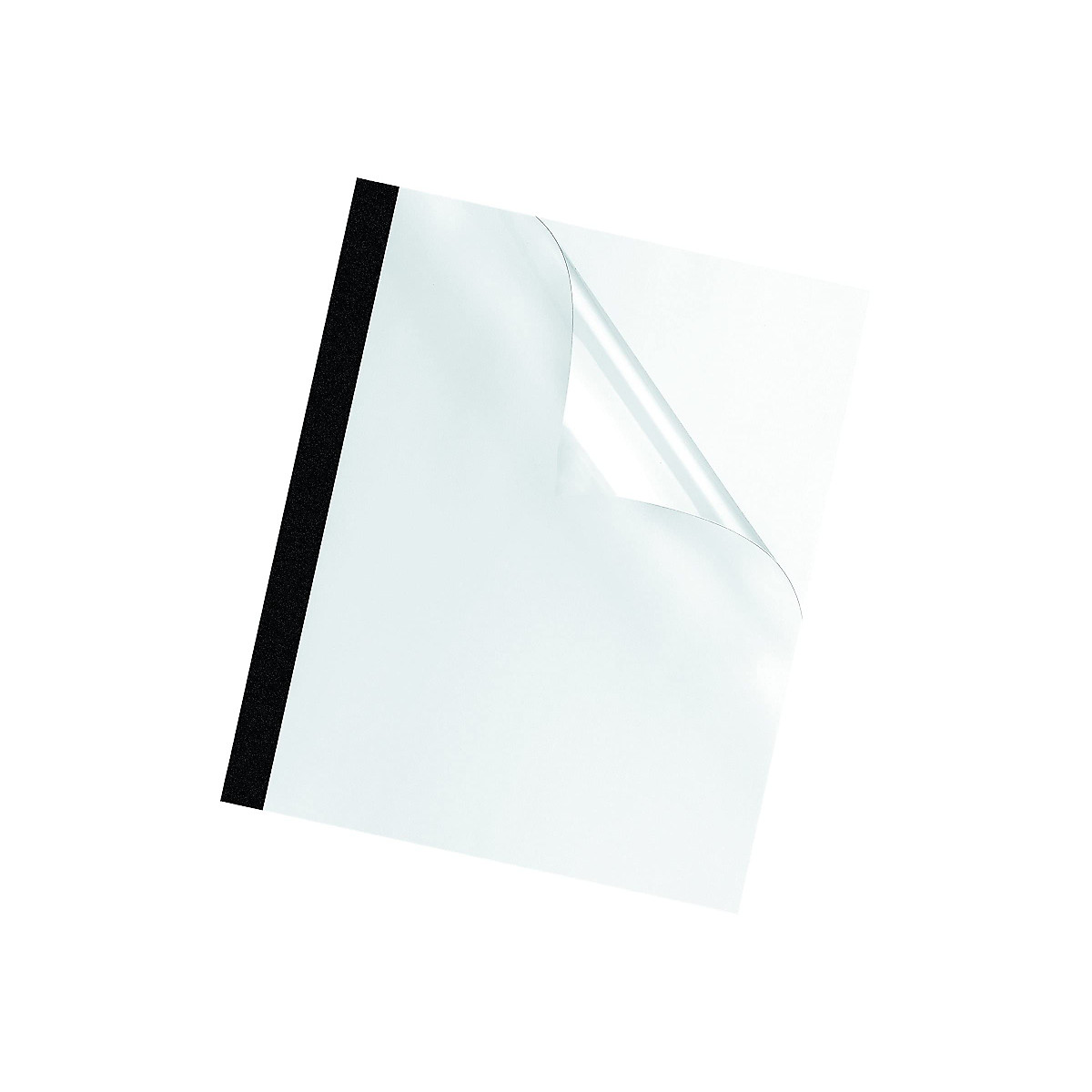 Fellowes 5222801 Thermal Covers, 1/4-Inch, 31-60 Sht Cap, 10/PK, Clear/Black